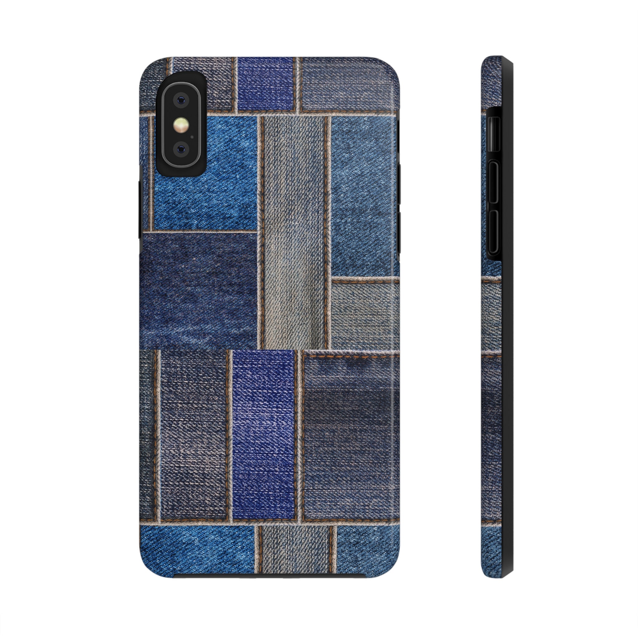 Denim iPhone Case, Denim Decor, Boho Jeans Phone Case, Blue iPhone ...