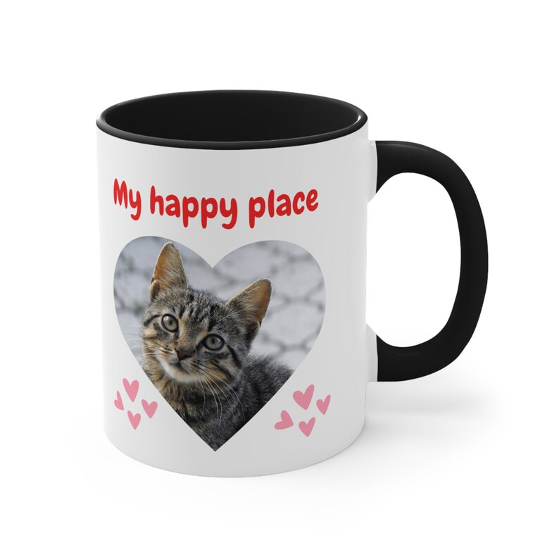 Personalized Cat Picture, Pet Photo Coffee Mug, Pet Lover Gift, Custom ...