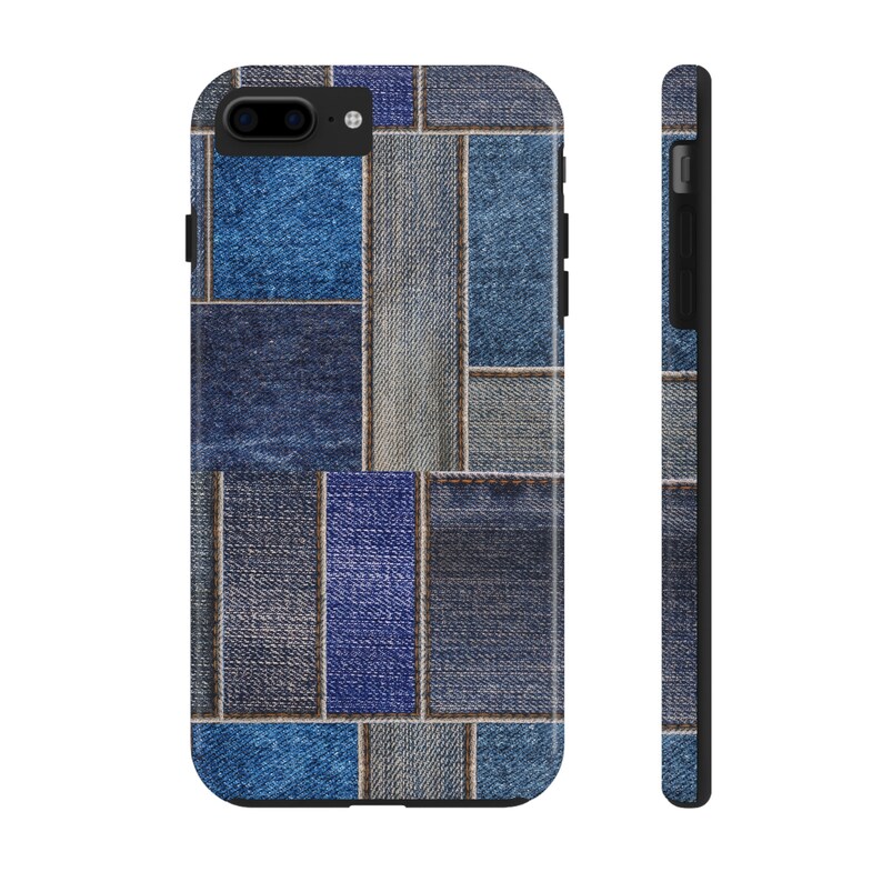 Denim iPhone Case, Denim Decor, Boho Jeans Phone Case, Blue iPhone ...