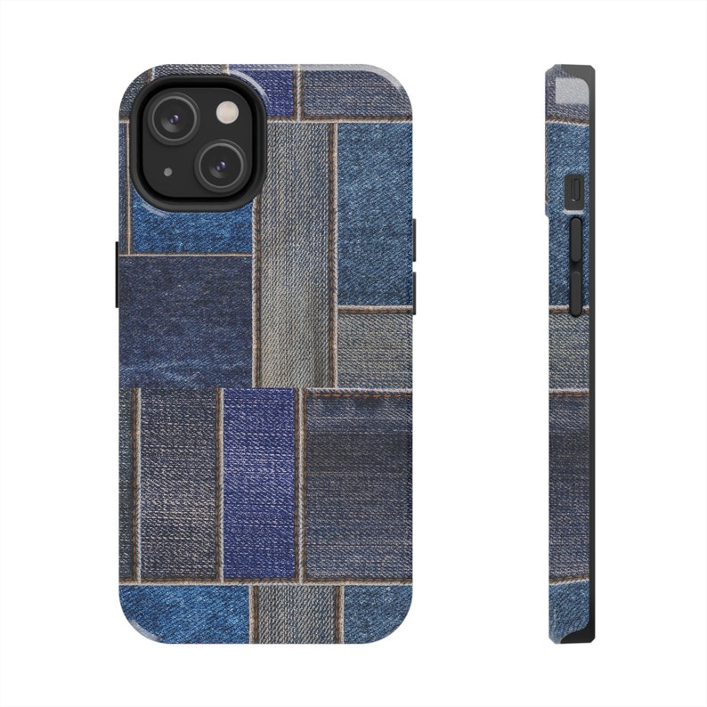 Denim iPhone Case, Denim Decor, Boho Jeans Phone Case, Blue iPhone ...