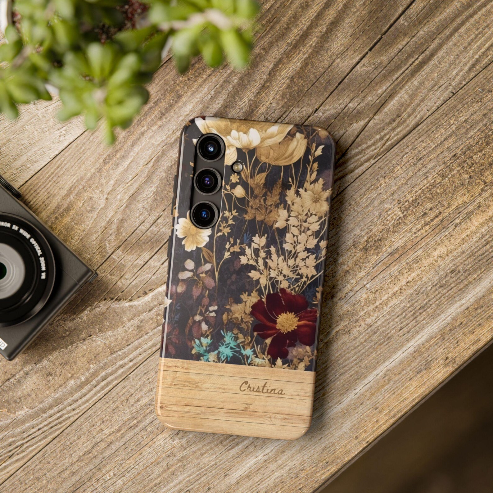 Personalized Wildflower iPhone Case, Cottage Core iPhone 17, Samsung 25 ...
