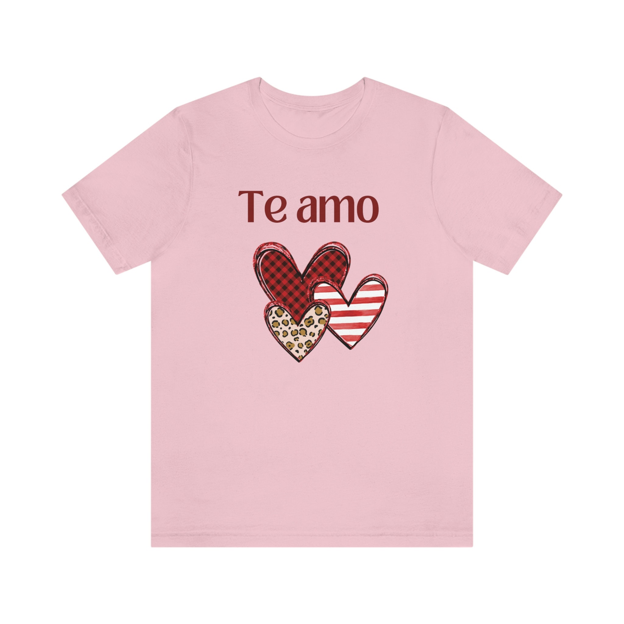 Spanish Language Matching T-shirt, Spanish Teacher Shirt, Te Amo Heart ...