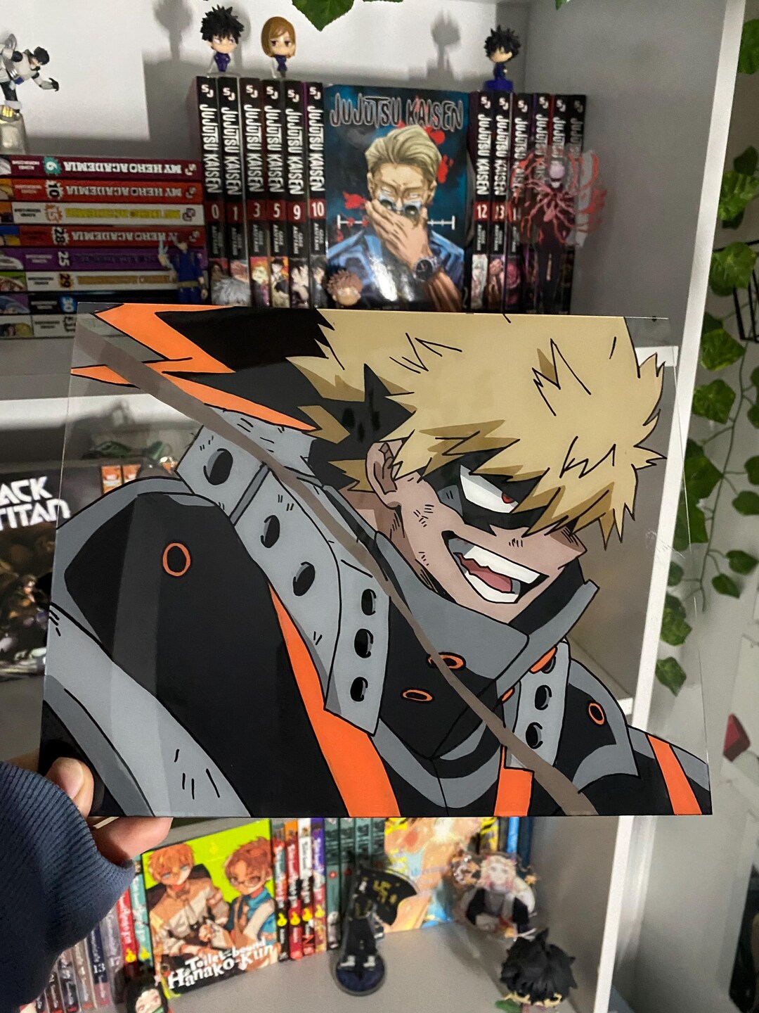 Bakugo Plexi-glass Painting!! - Etsy