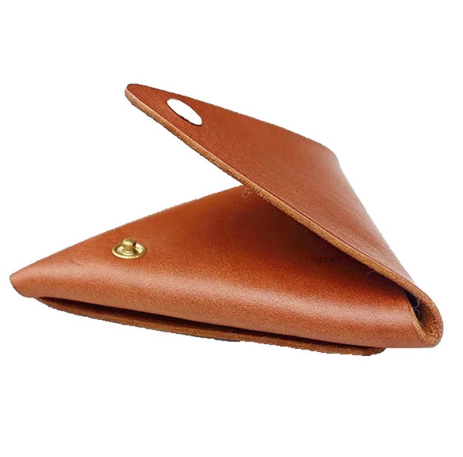 Triangle Leather Purse PDF Pattern; DIY Leather Minimalist Coin Purse ...