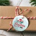 Merry Christmas Tags PDF, 6 Different Digital Designs for Merry ...