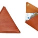 Triangle Leather Purse PDF Pattern; DIY Leather Minimalist Coin Purse ...