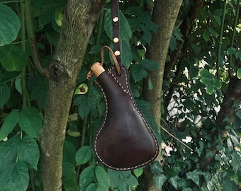 Leather Flask - Etsy