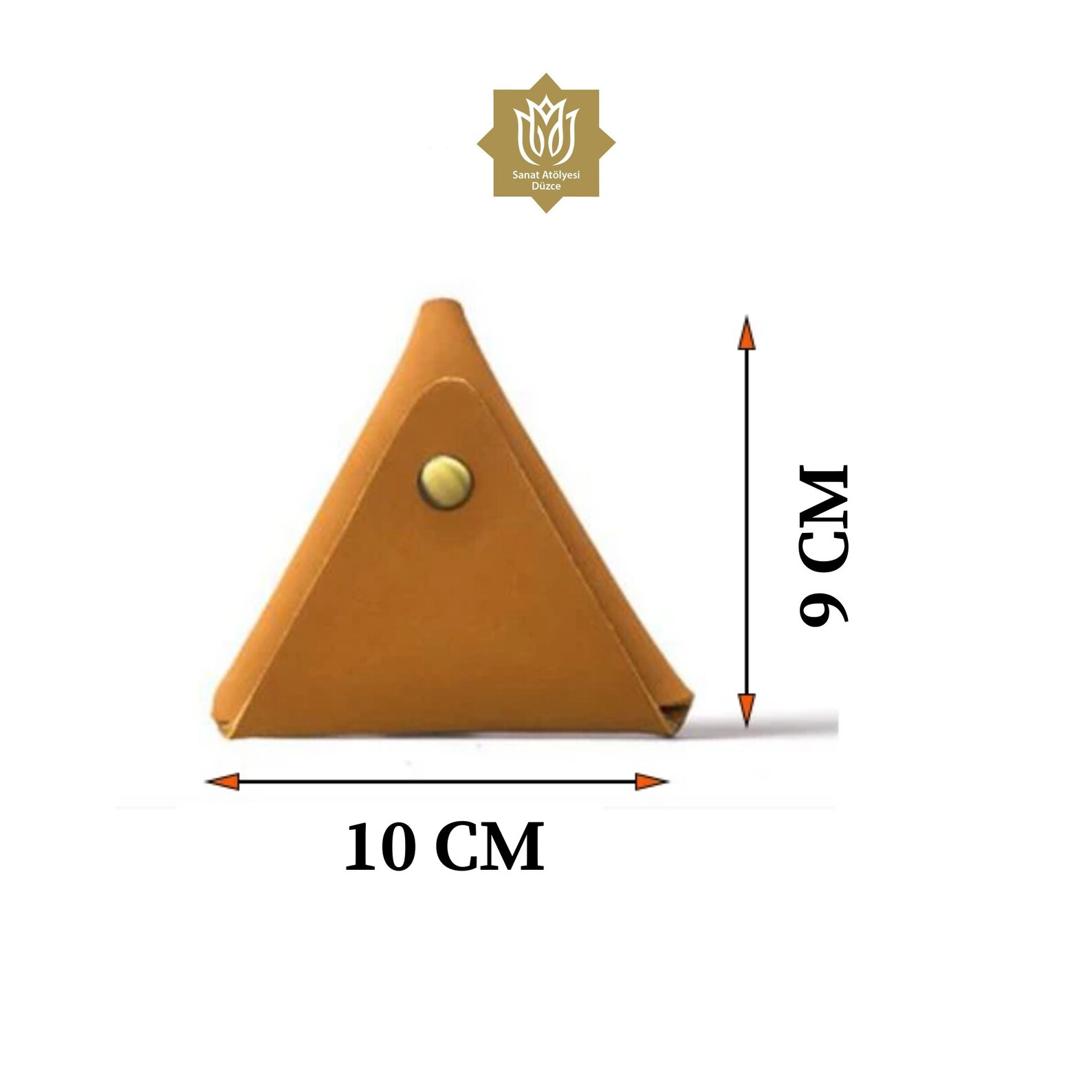 Triangle Leather Purse PDF Pattern; DIY Leather Minimalist Coin Purse ...