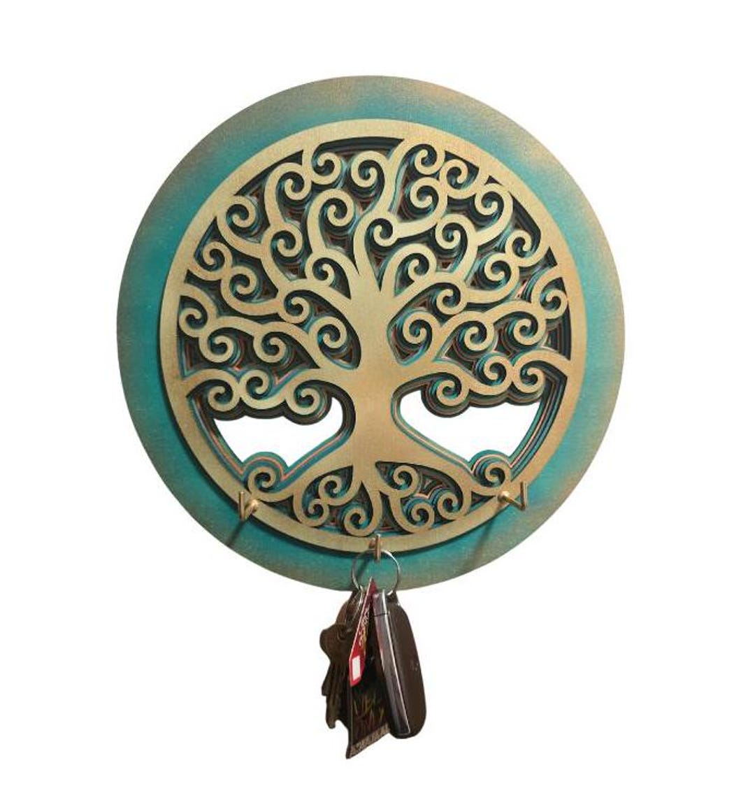 SVG File Tree of Life Key Holder SVG Functional Wall Art (digital ...