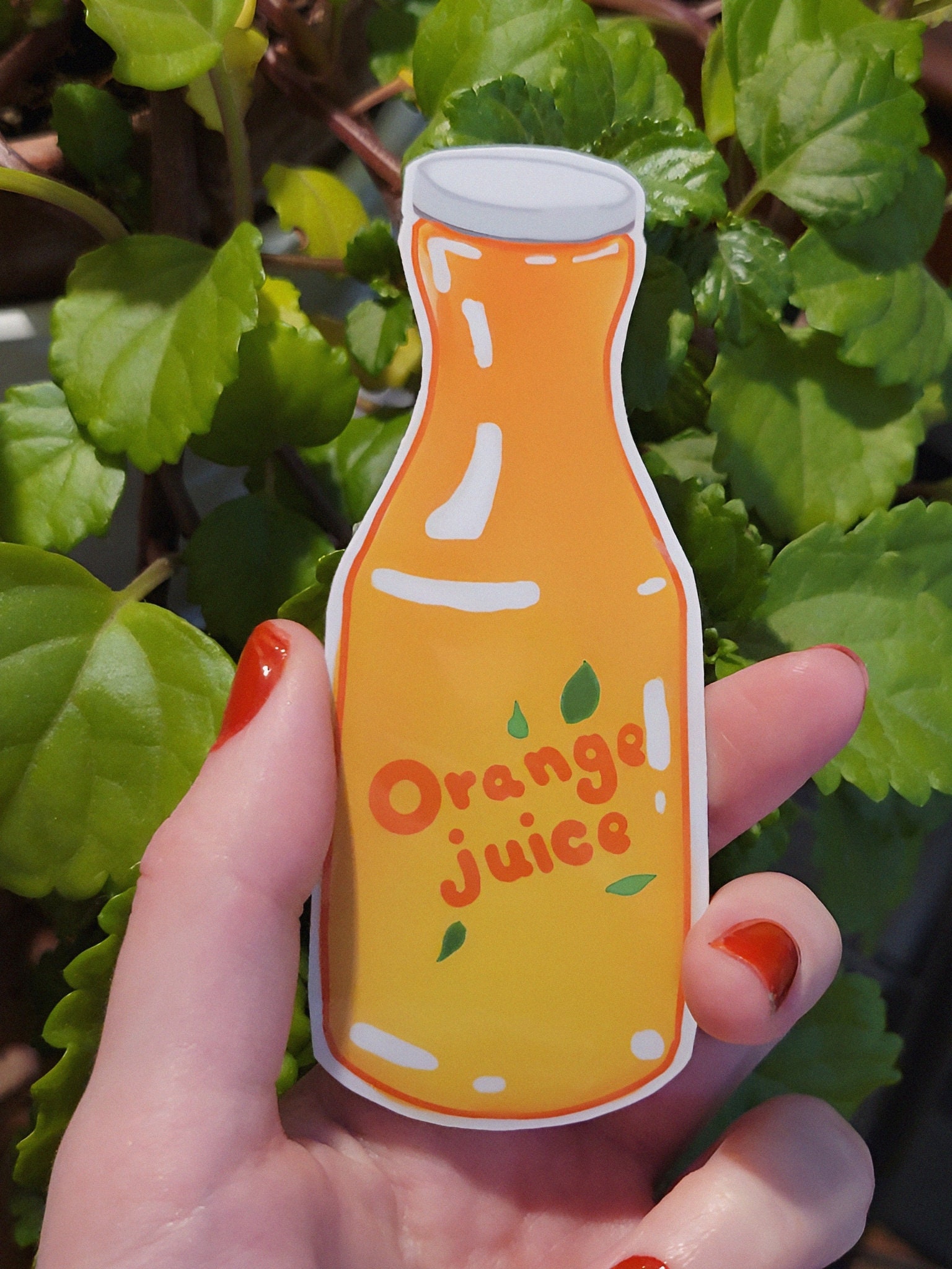 Orange Juice Sticker | Juice Sticker | Vinyl Laminated Sticker | Laptop ...