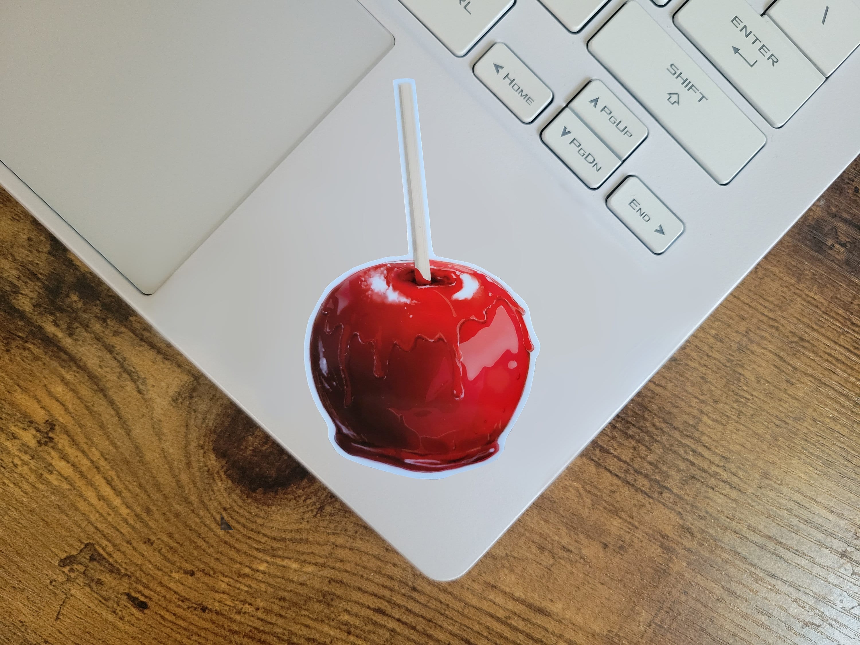 Red Candy Apple Sticker | Apple Sticker | Vinyl Laminated Sticker ...