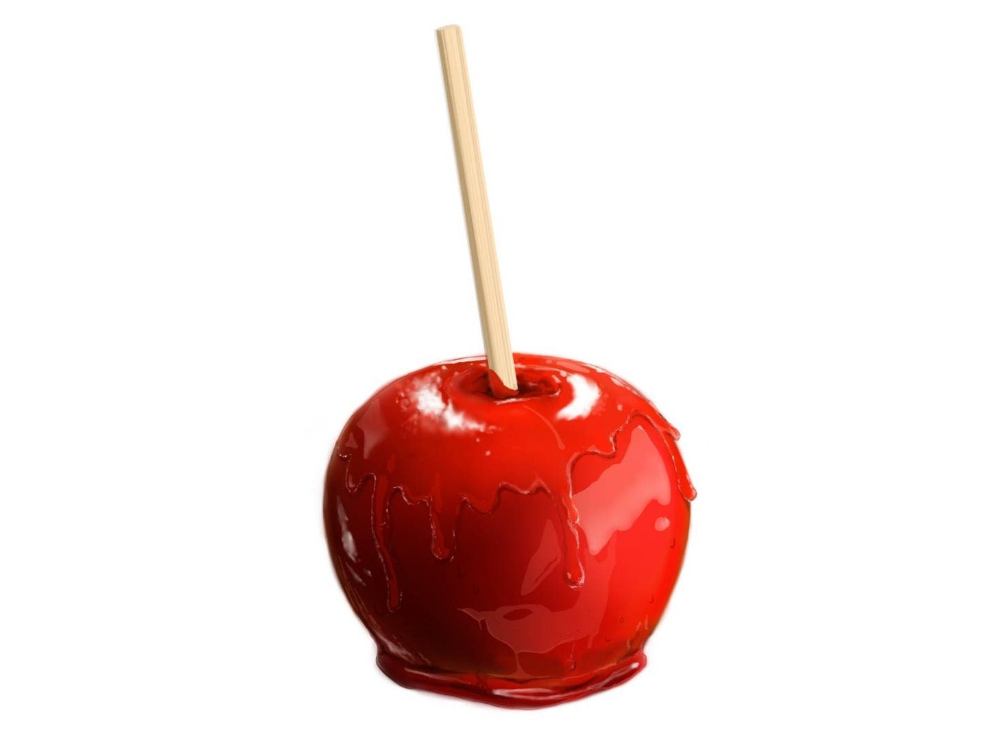 Red Candy Apple Sticker | Apple Sticker | Vinyl Laminated Sticker ...