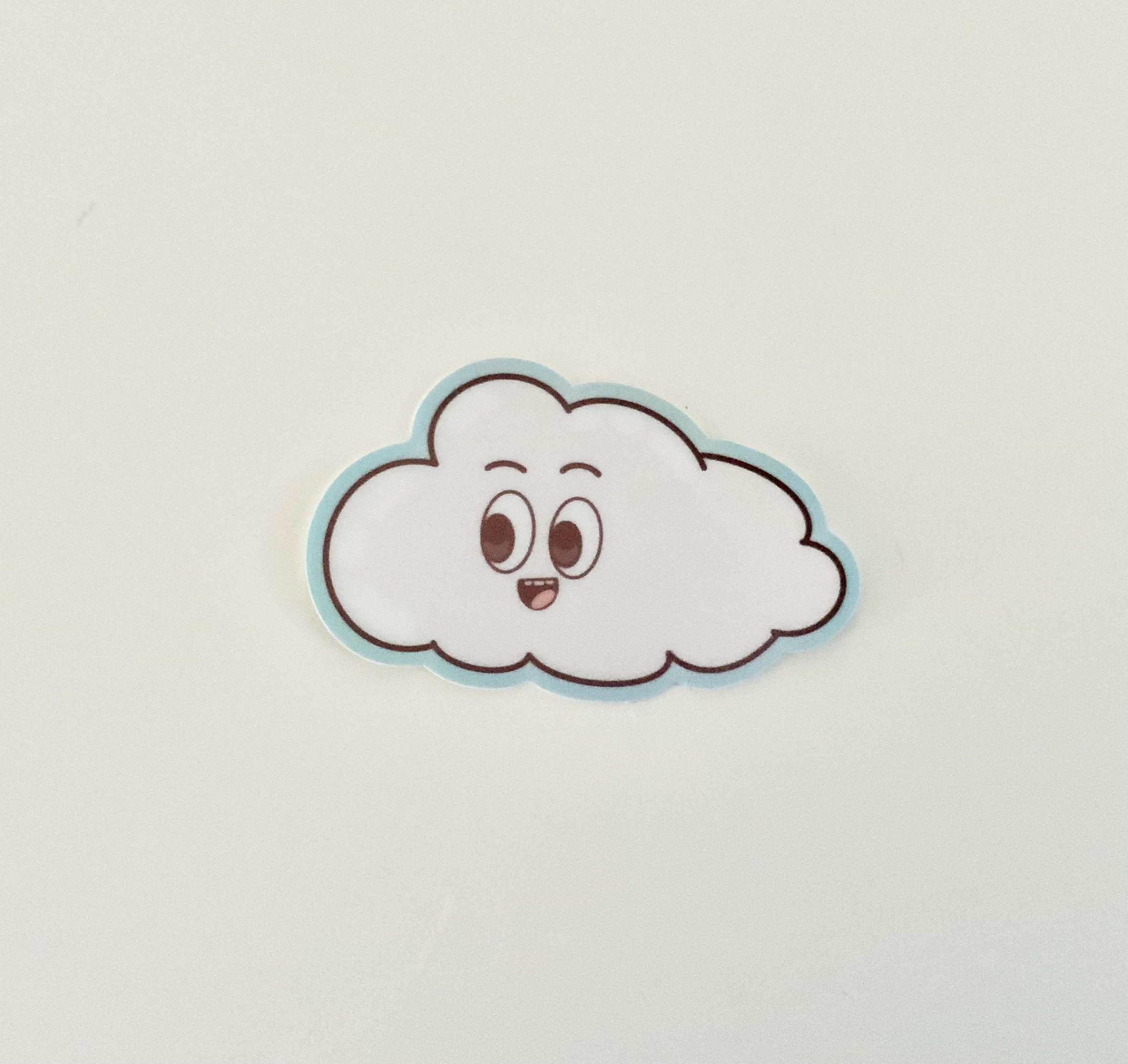 Happy Cloud Sticker - Etsy