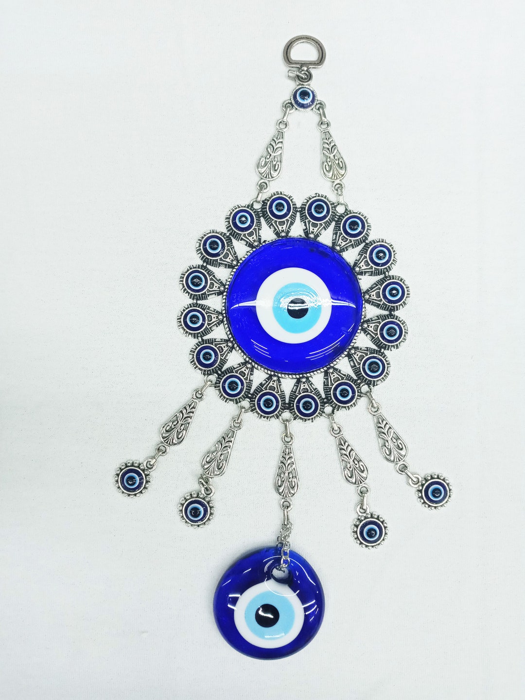 Turkish Middle Eastern All Seeing Blue Evil Lucky Eye Necklace Jewelry ...