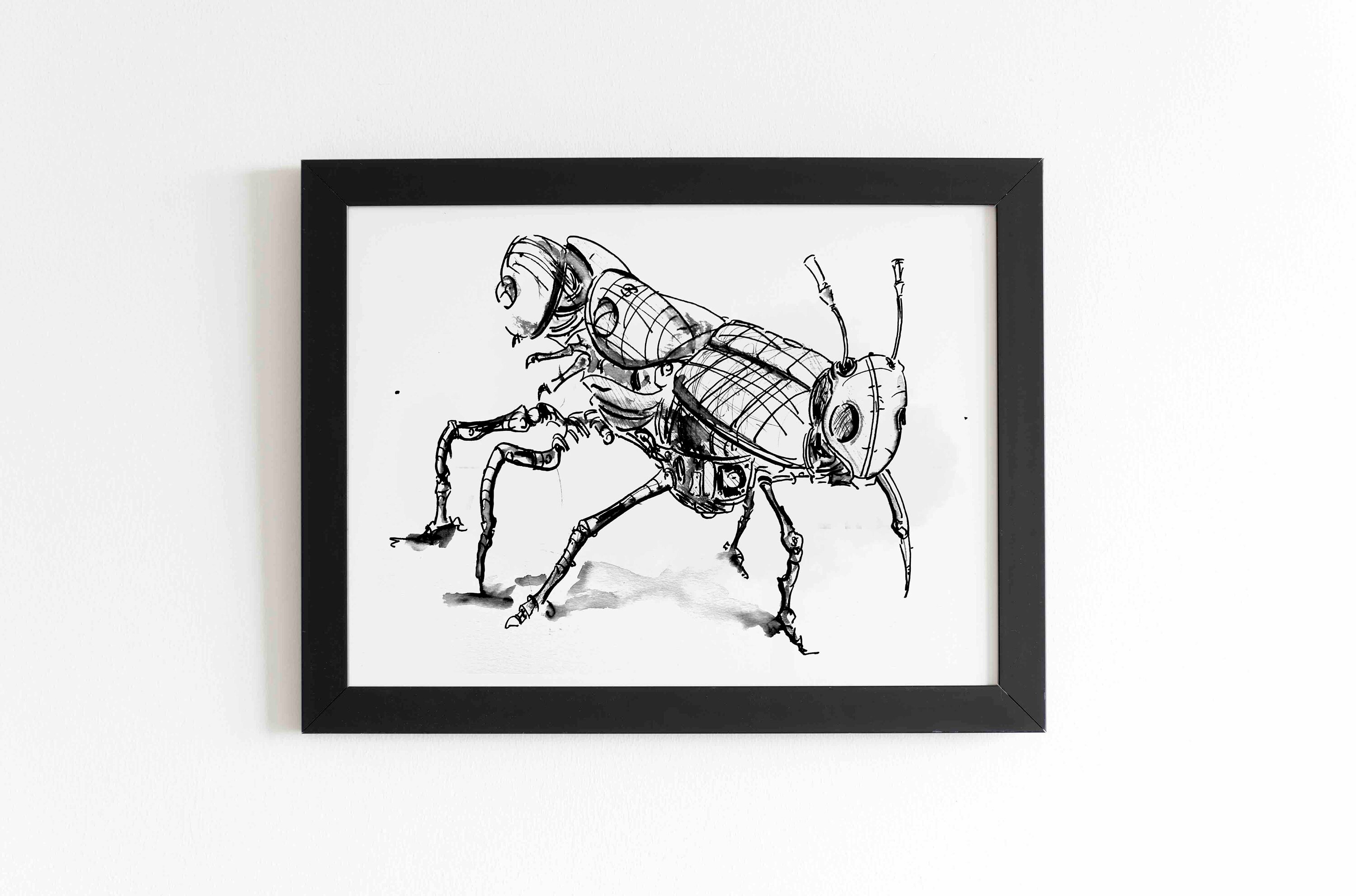 Original and Unique Ink Drawing of an Ant - Etsy
