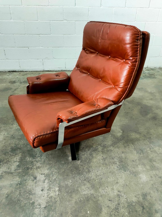 Arne Norell Swivel Armchair for Vatne Norway Vintage. Etsy UK