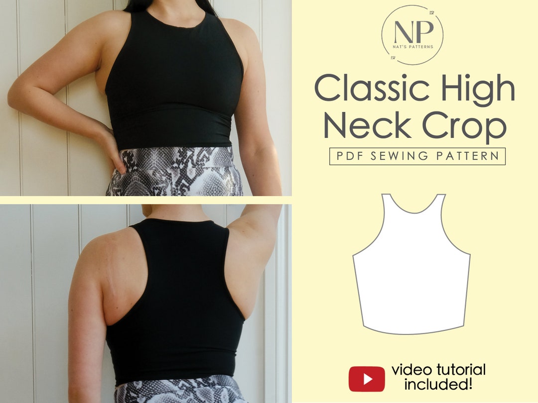 Classic Crop Top PDF Sewing Pattern Make Your Own Outfits - Etsy