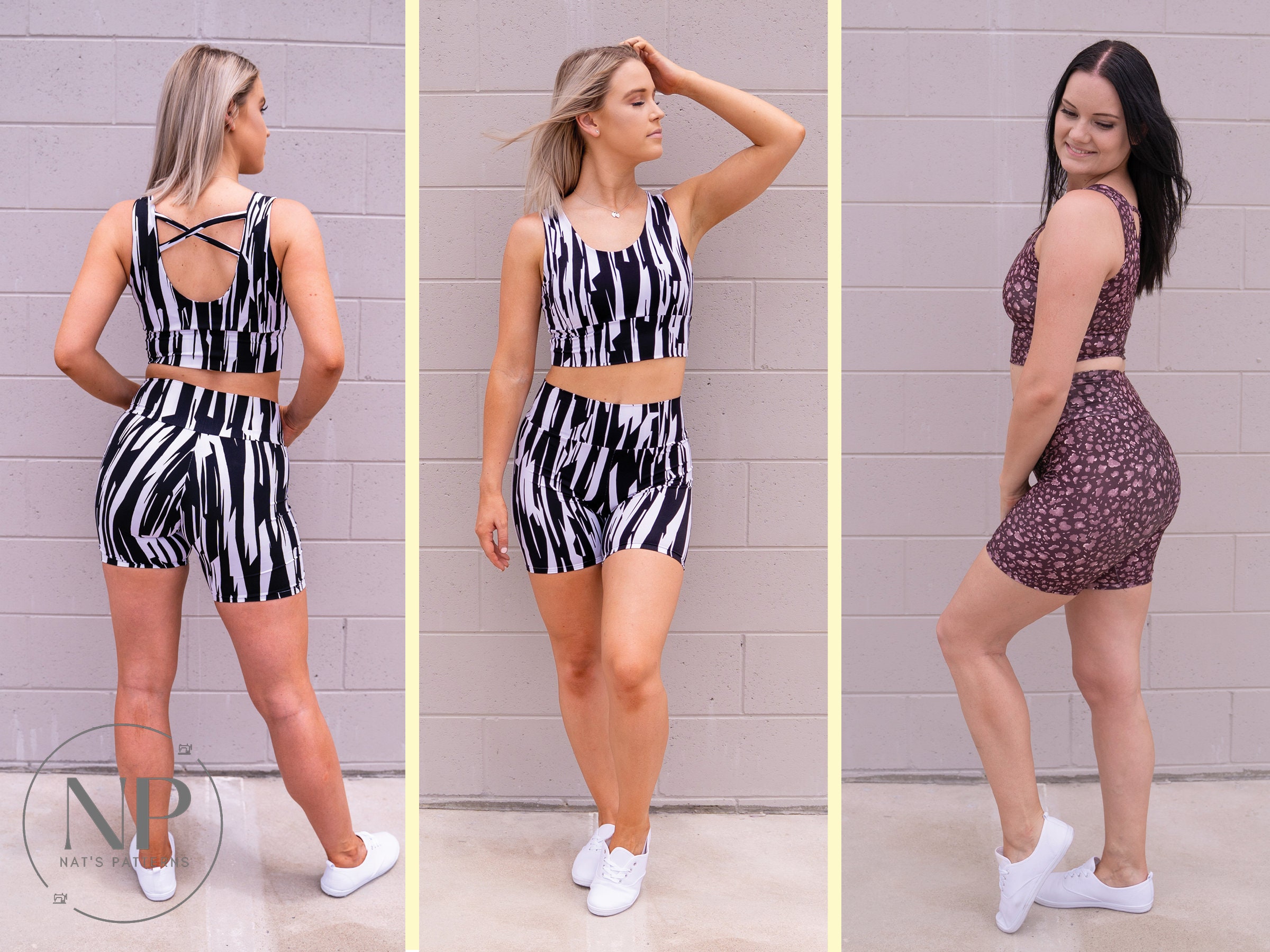 Cross Detail Crop Top PDF Sewing Pattern | Make Your Own Activewear! - Etsy