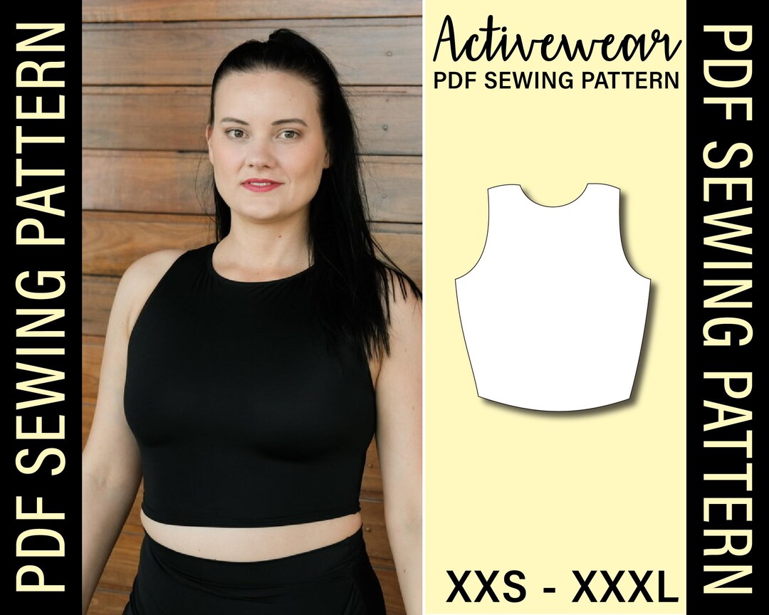 Classic Crop Top PDF Sewing Pattern | Make Your Own Outfits! - Etsy