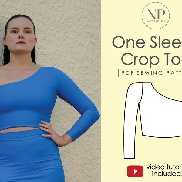 One Shoulder Dress Pattern - Etsy