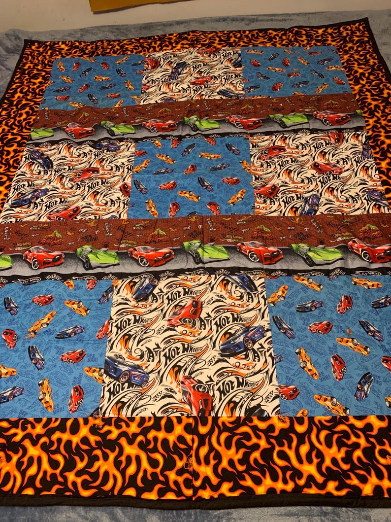 Hot Wheels Quilt - Etsy
