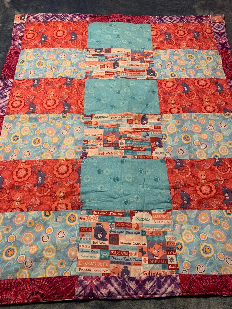 Care Bears Quilt - Etsy