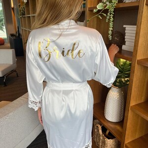 Bride Custom Personalized Wedding Robe, Bridal Shower Future Bride Wife ...