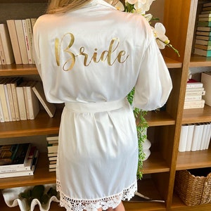 Bride Custom Personalized Wedding Robe, Bridal Shower Future Bride Wife ...
