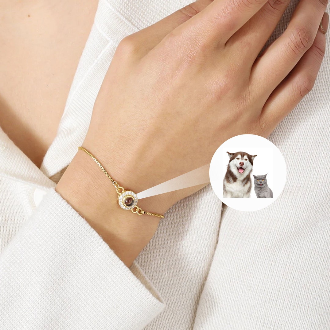 Custom Projection Bracelet,personalized Projected Picture Mom Couple ...