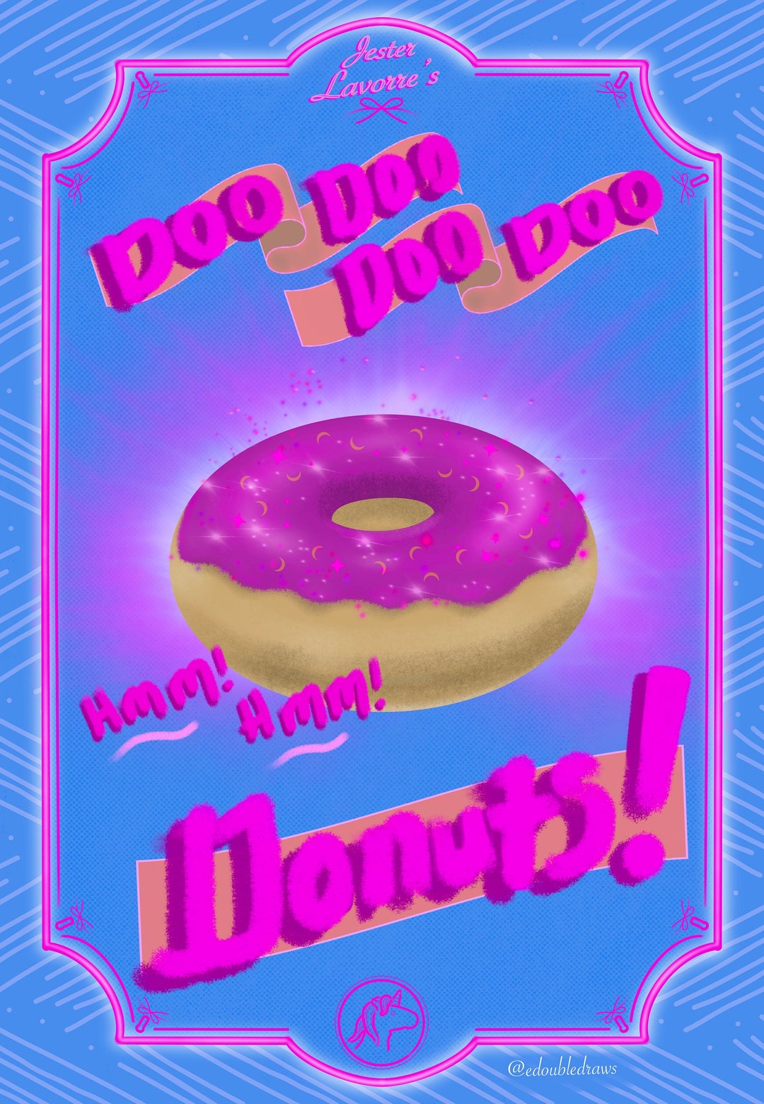 Critical Role Jester Donut Sending Spell - Etsy