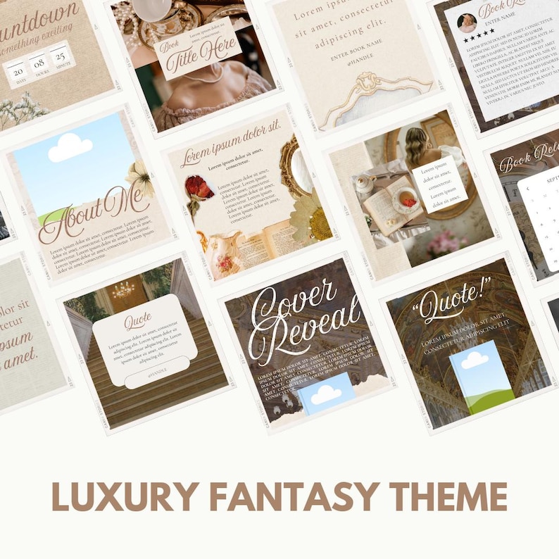 Fantasy Author Instagram Templates: Pink Romantasy Bookstagram (canva ...