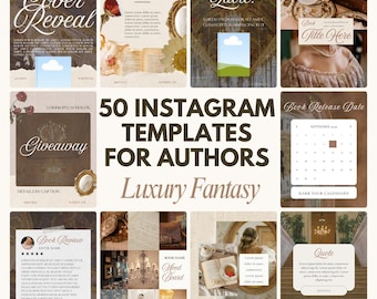 Pink, Book Launch, Instagram Posts, Canva Template, Writers Social ...