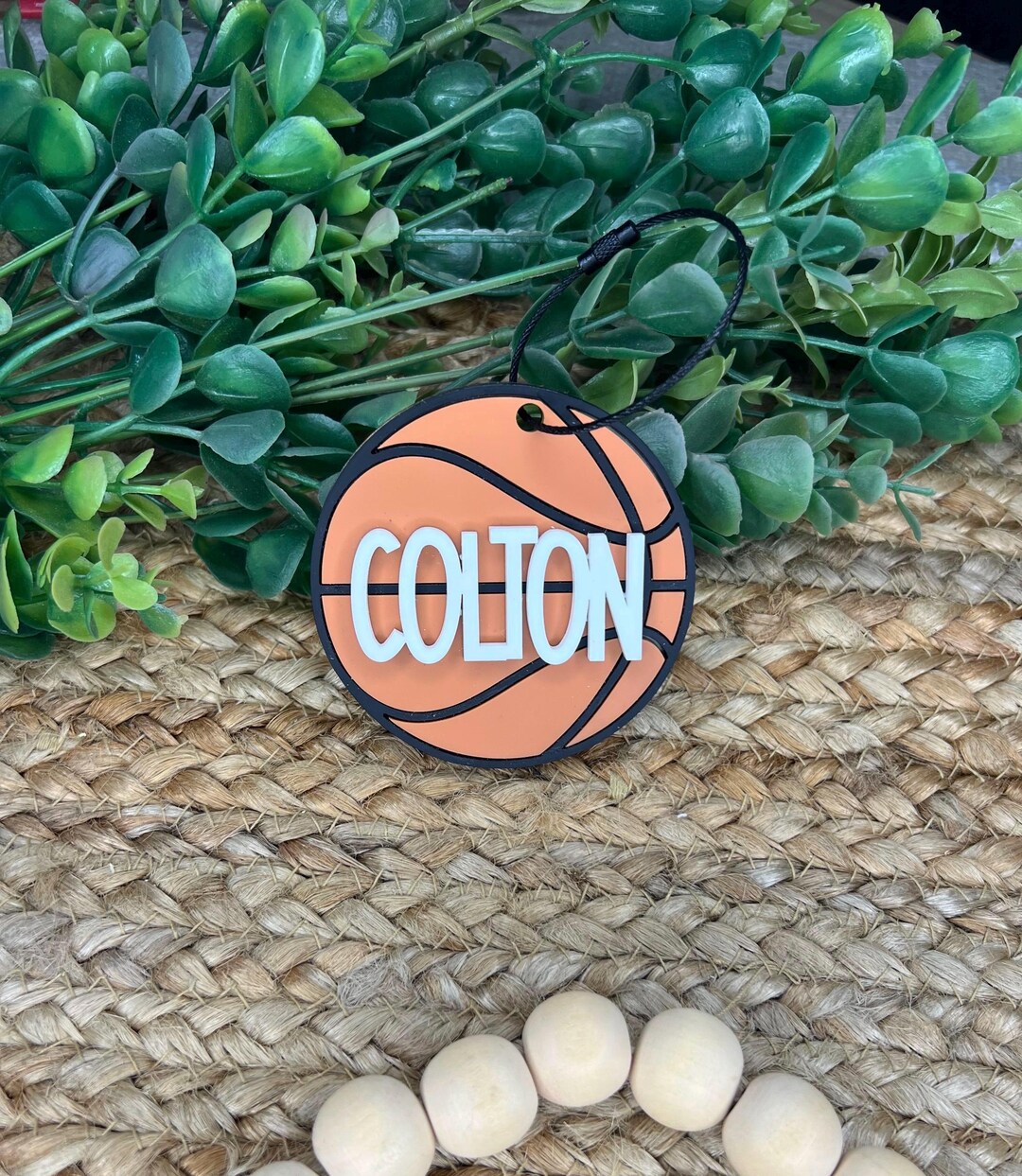 Basketball Bag Tag | Basketball Ball Keychain | Custom Name Basketball ...