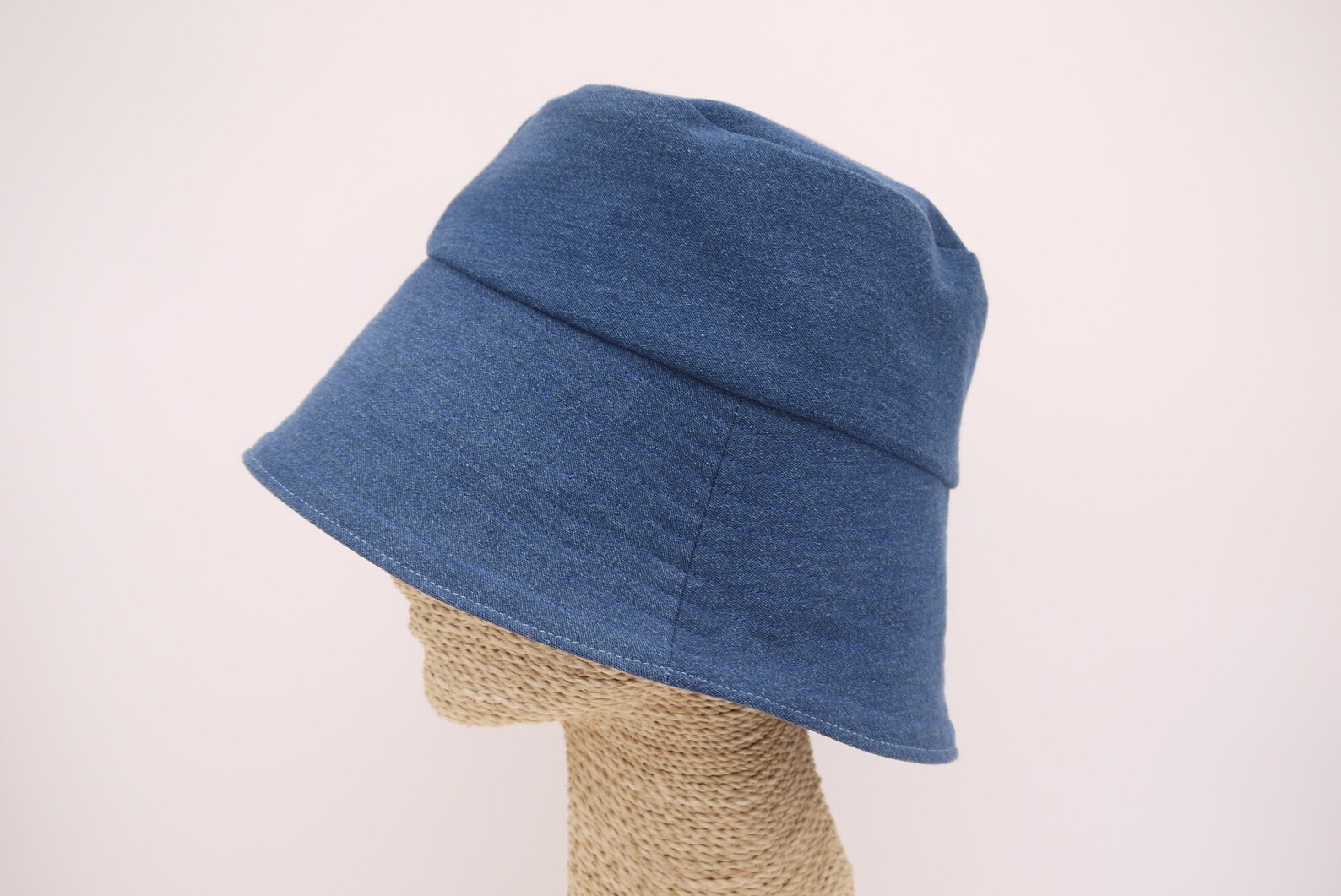 4-way-wear Upcycled Denim Bucket Hat One Size Fits All Only ONE - Etsy