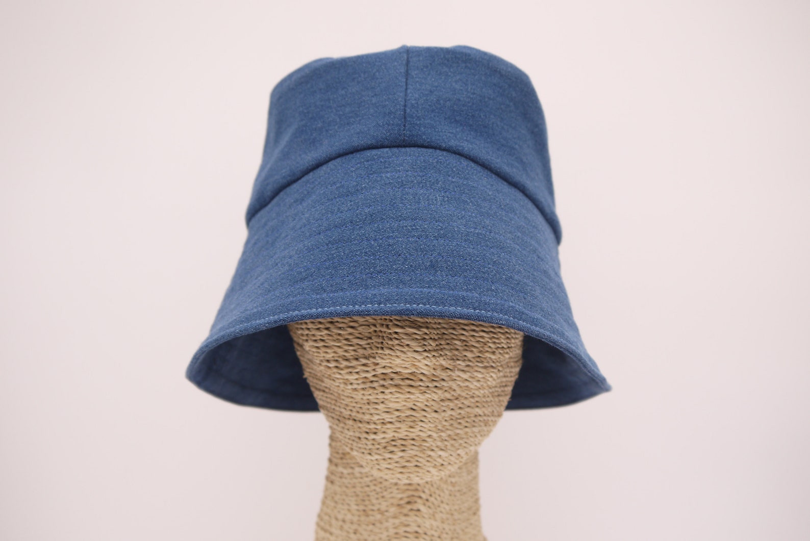4-way-wear Upcycled Denim Bucket Hat One Size Fits All Only ONE - Etsy