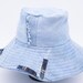Handmade Upcycled Light Color Denim Wide Brim Sun Hat One Size up to 23 ...