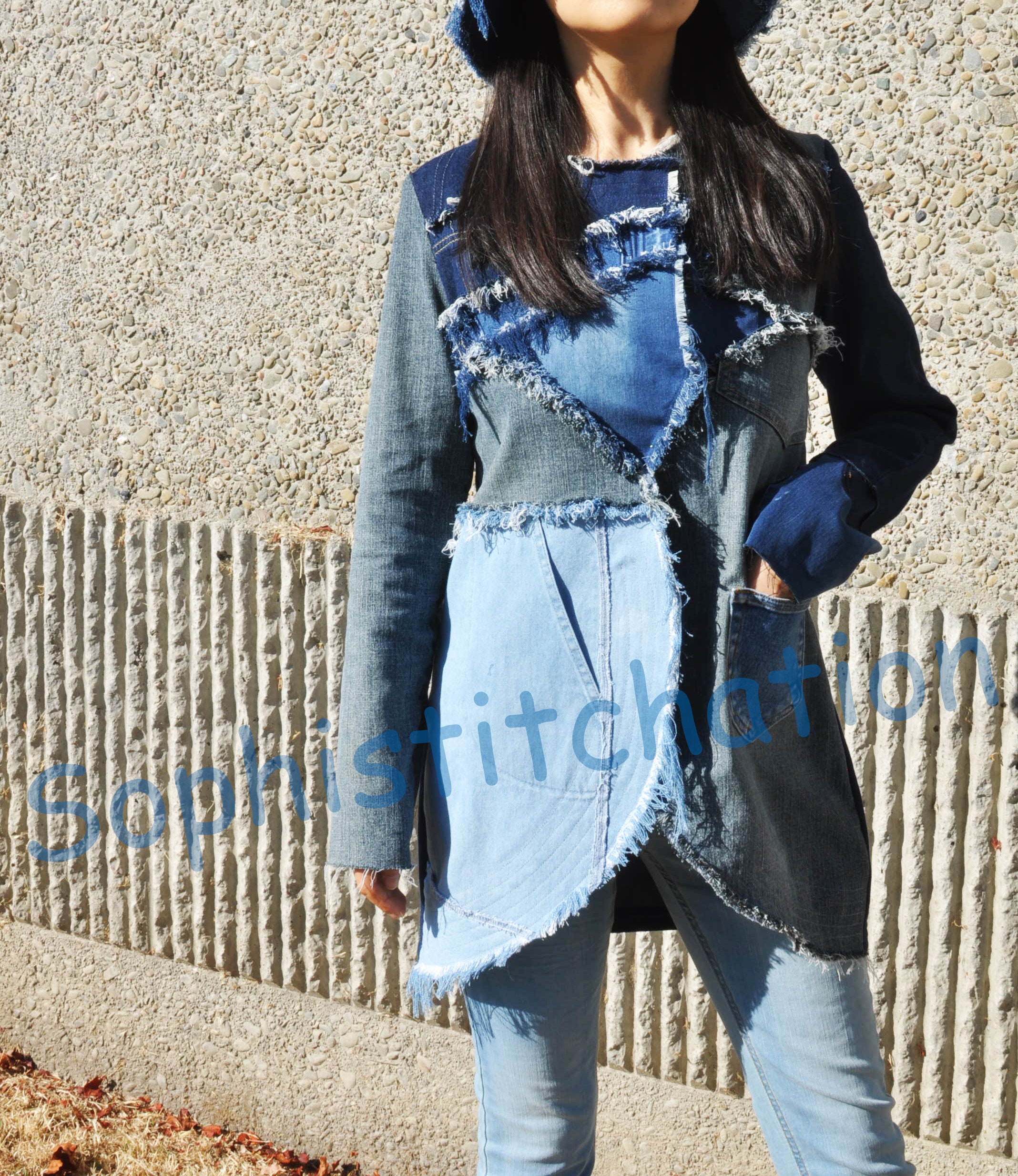 Frayed Denim Jacket: Lightweight Summer Jean Coat, Size Small - Etsy