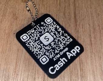 Cash App Qr Code Keychain - Etsy