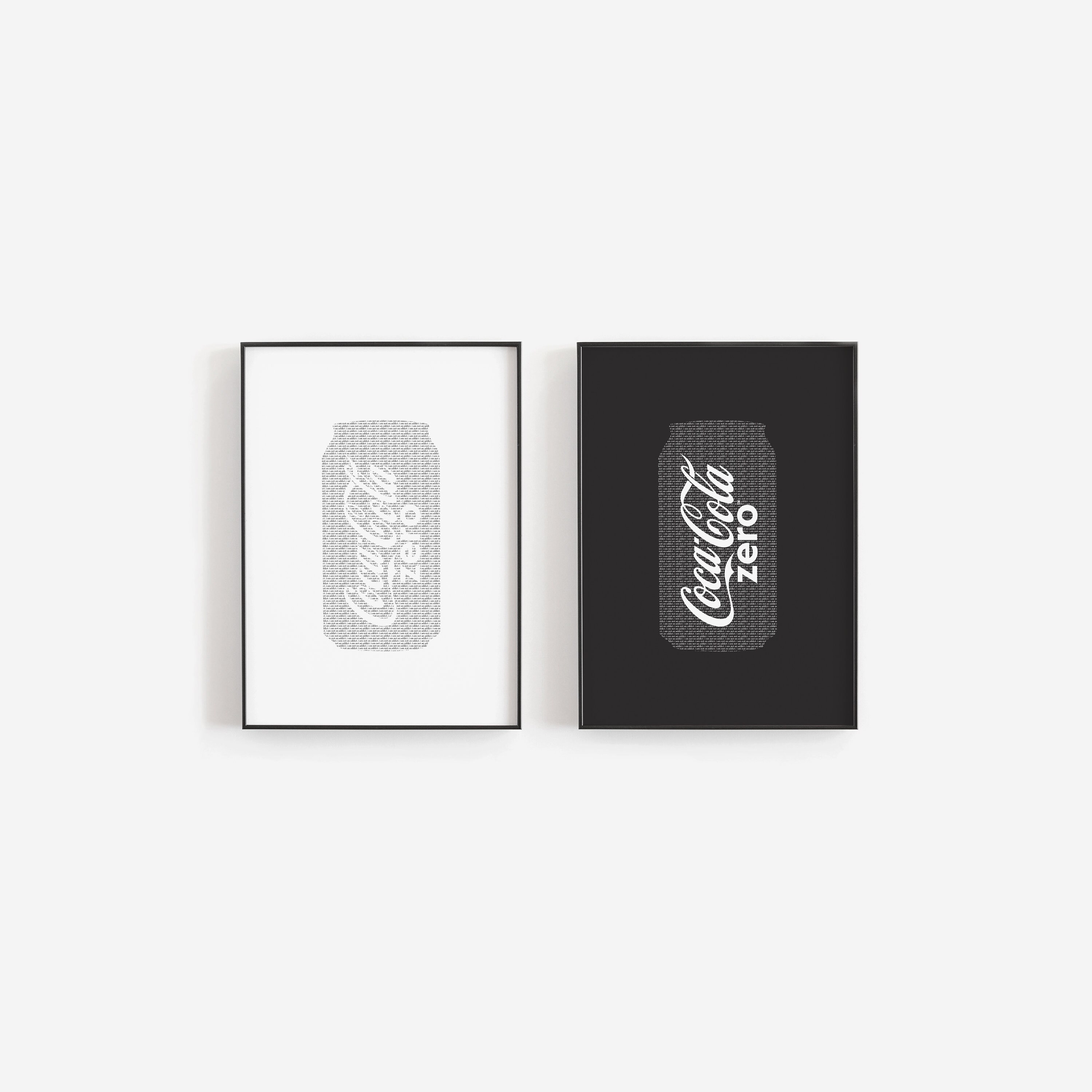 Coke Zero i Am Not an Addict Print Coke Print Coke Zero Poster Coke ...