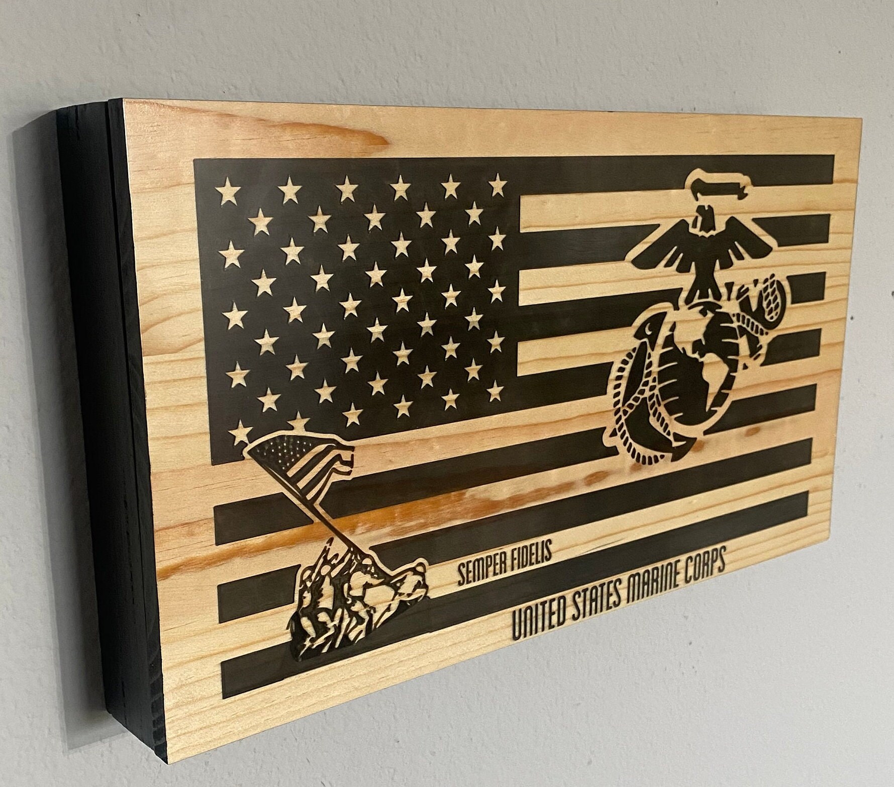 US Marine Concealment Wall Mount - Etsy