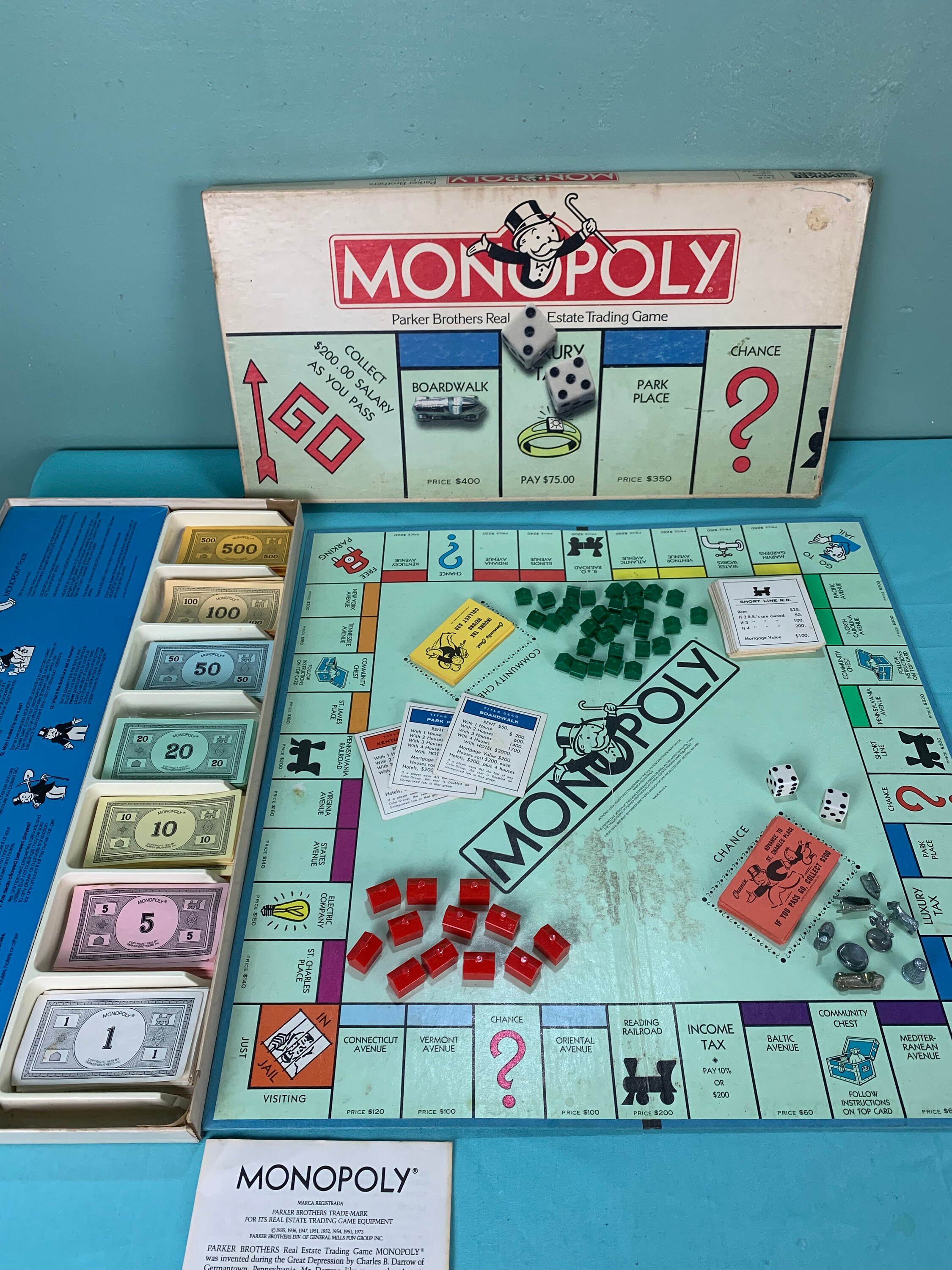 Vintage Board Games Monopoly 1961 1973 - Etsy