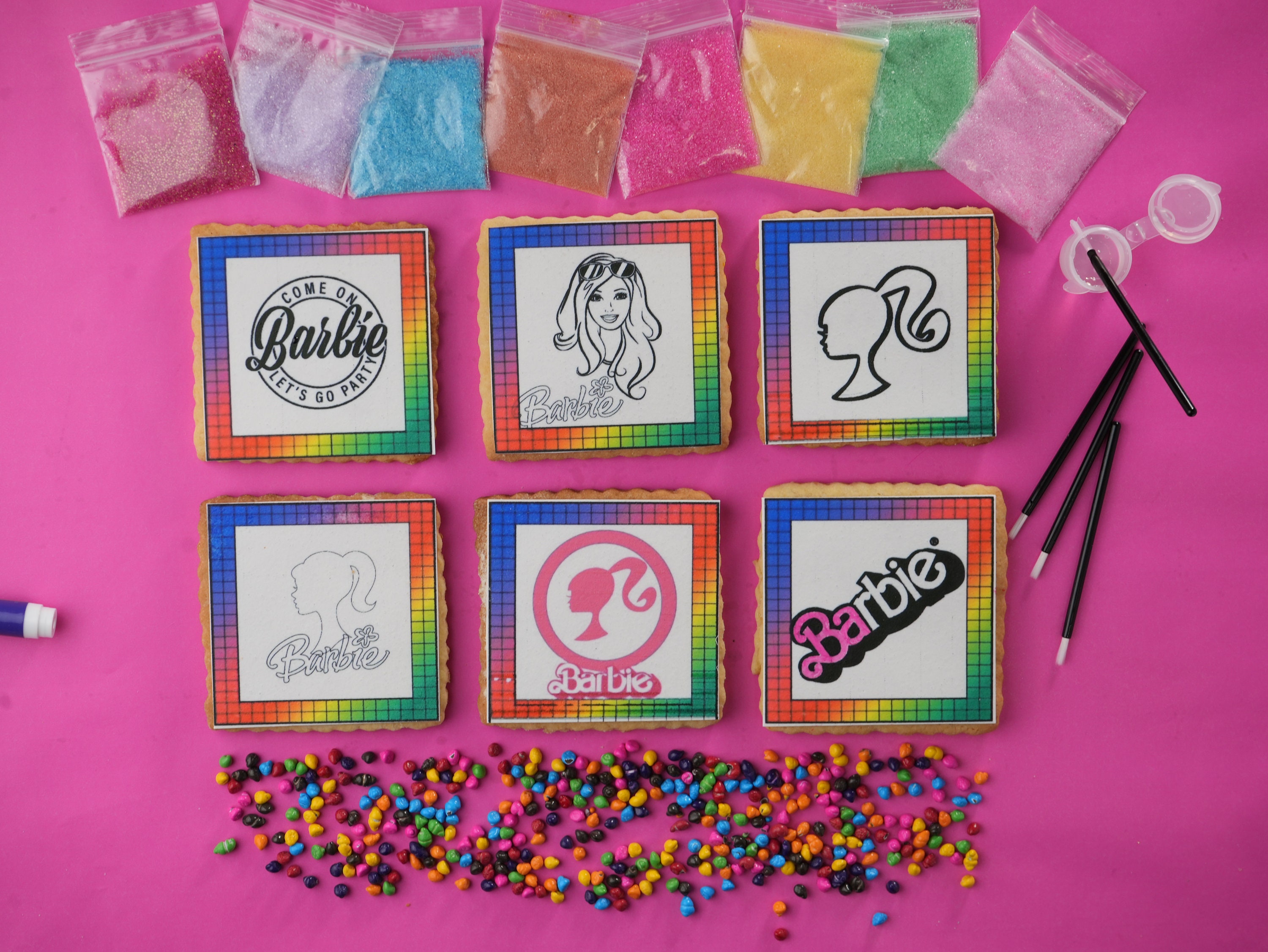 DIY Sugar Cookies, Barbie Cookie Decorating Kit, Paint Your Own Cookie ...