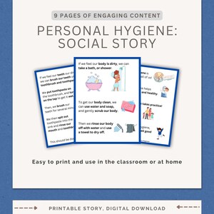 Personal Hygiene Social Story | Printable Digital Social Story ...