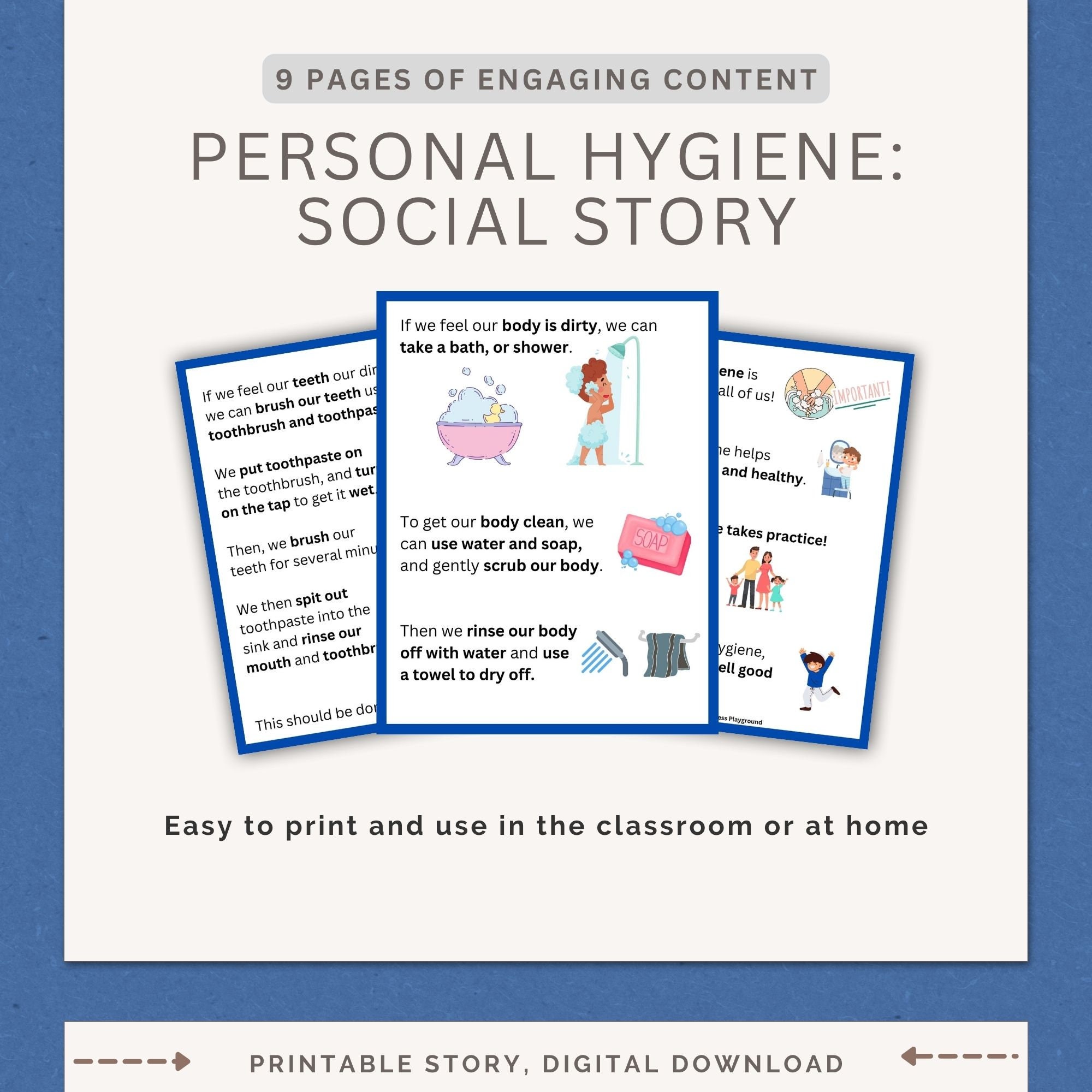Personal Hygiene Social Story | Printable Digital Social Story ...