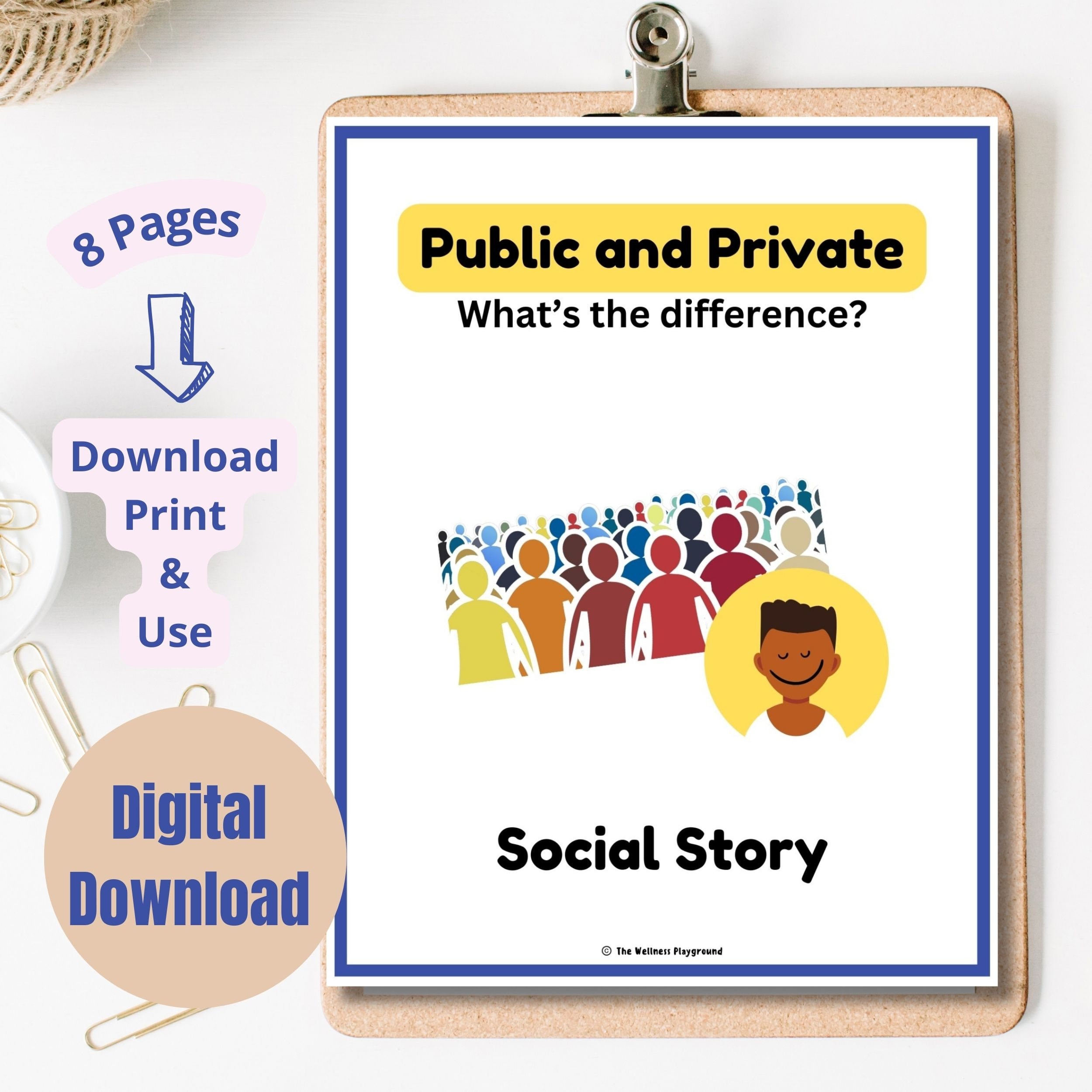 Public and Private Places Social Story: Special Education (PDF) - Etsy