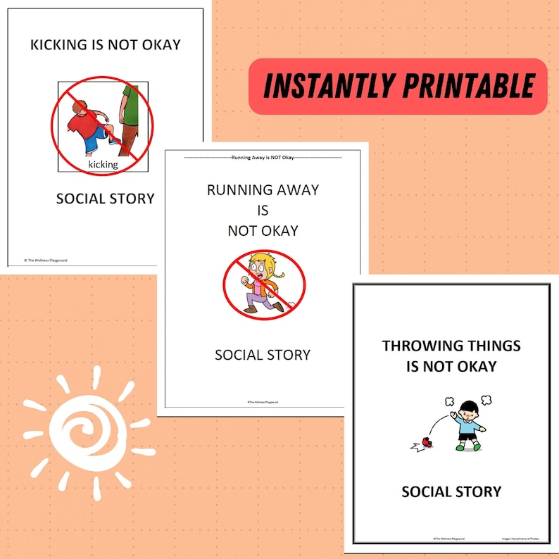 Social Story Bundle 12 Common Classroom Behaviours | Printable Social ...