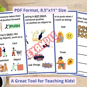 Social Story: No Pushing | Pushing is Not Okay Social Story | Social ...