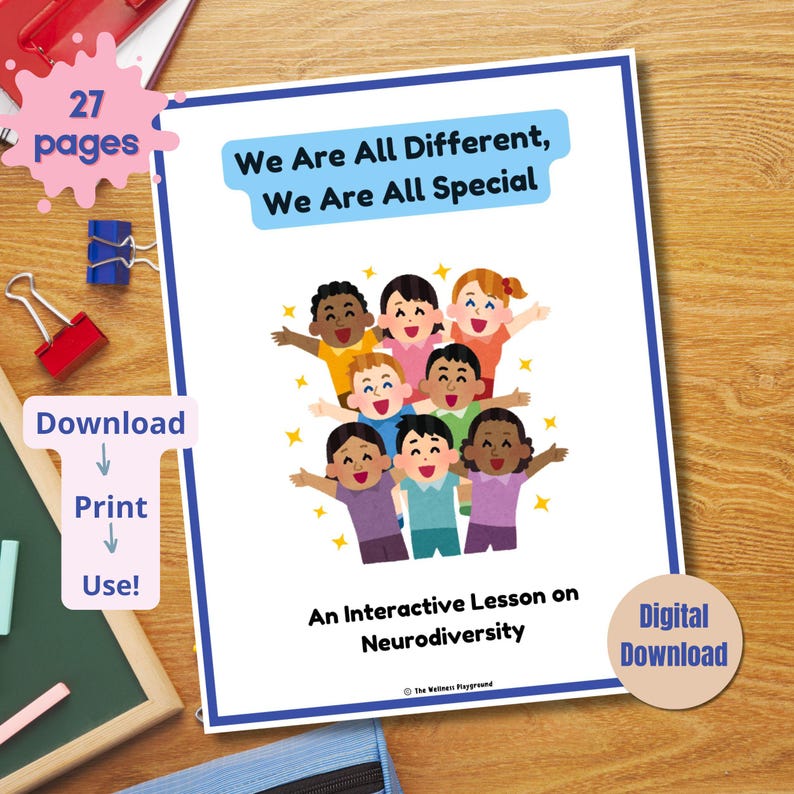 Neurodiversity Social Story: SEL Lesson & Activity (printable PDF ...