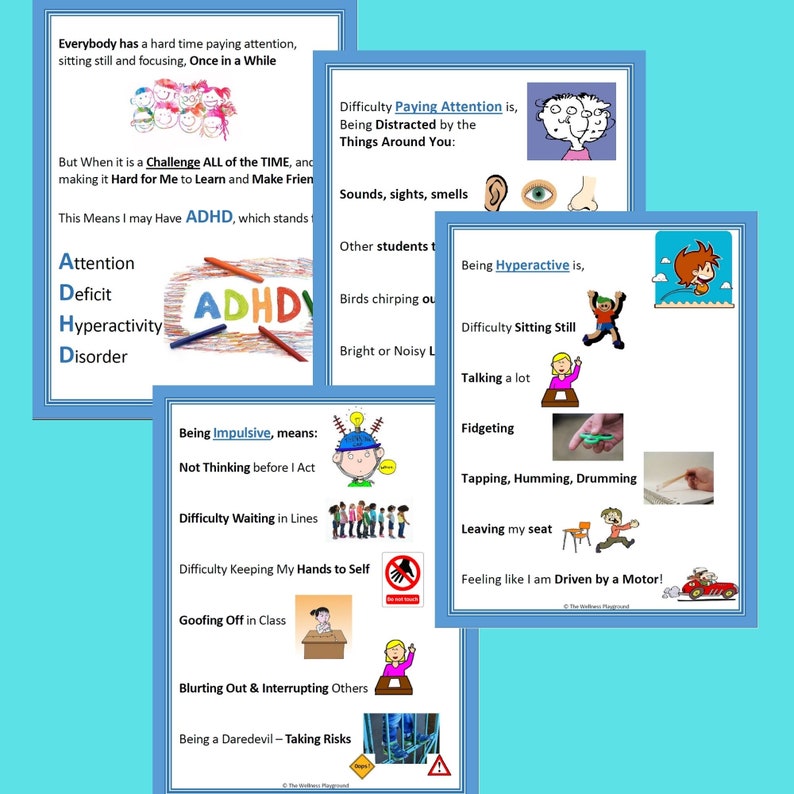 ADHD Social Story Workbook: Strategies for Students (digital Download ...