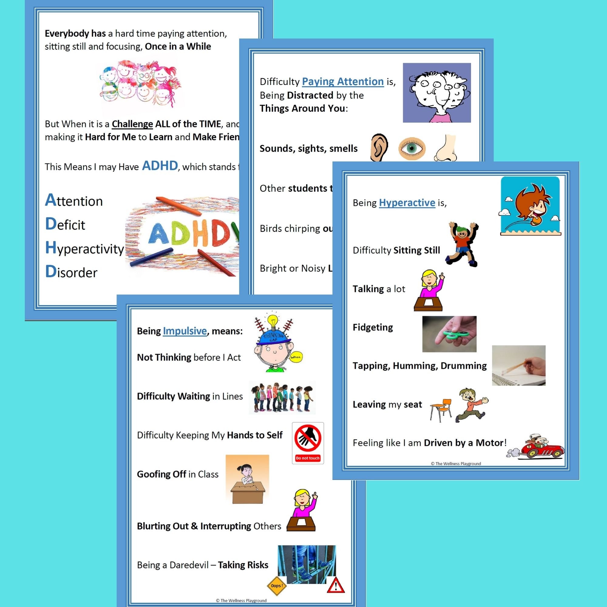 ADHD Social Story Workbook: Strategies for Students (digital Download ...